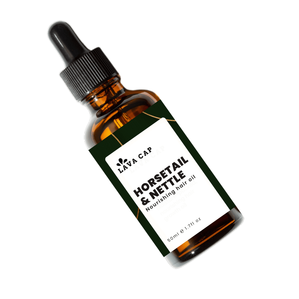 100% Natural Horsetail & Nettle Oil | Lava Cap